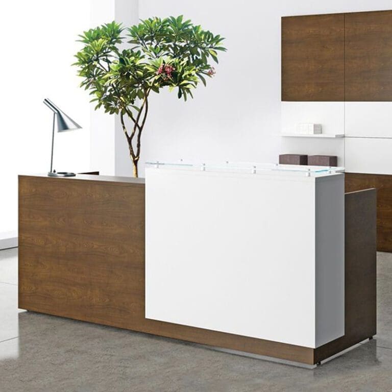 Oak Reception Table - Office Plus Furniture
