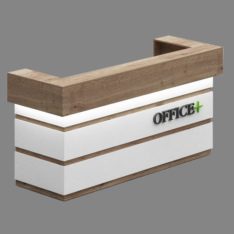 Oak Reception Table - Office Plus Furniture