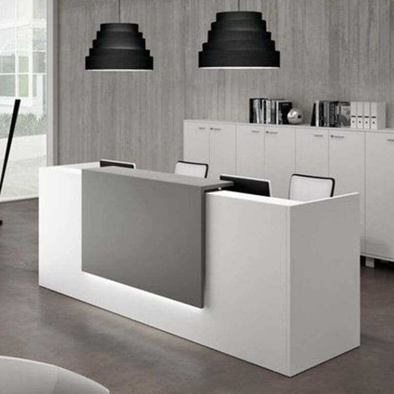 Oak Reception Table - Office Plus Furniture