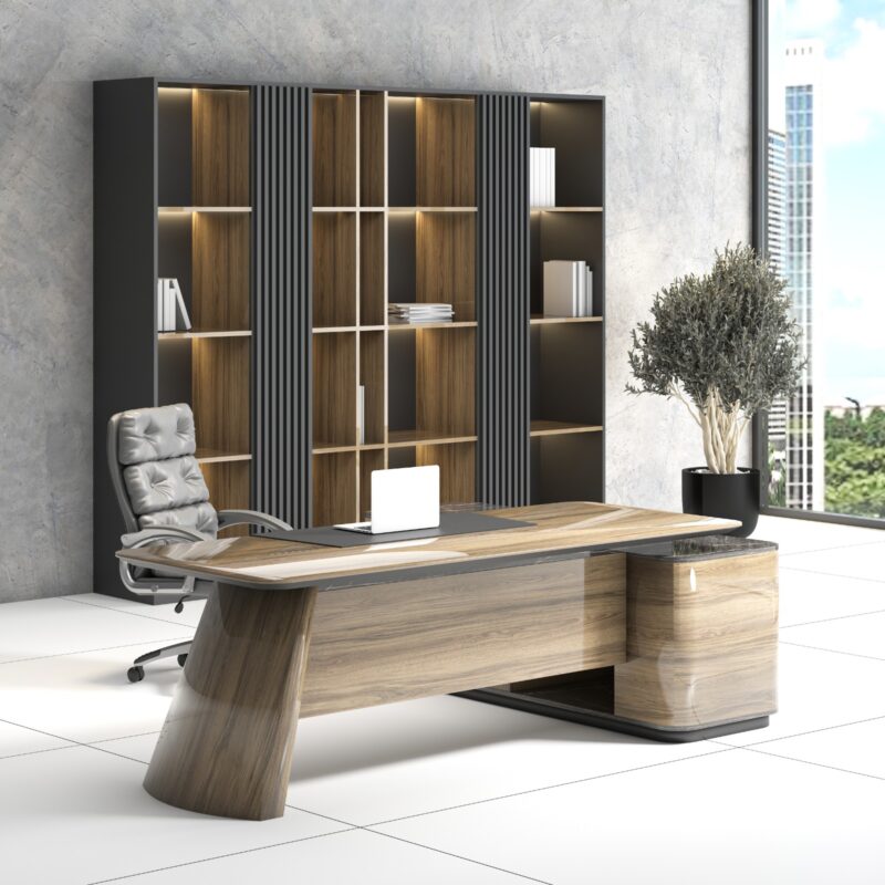 Cherry Executive Table - Office Plus Furniture