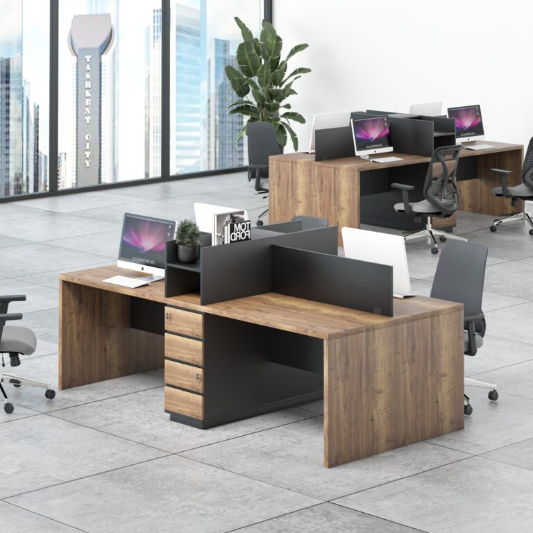 Quad Workstation Table - Office Plus Furniture
