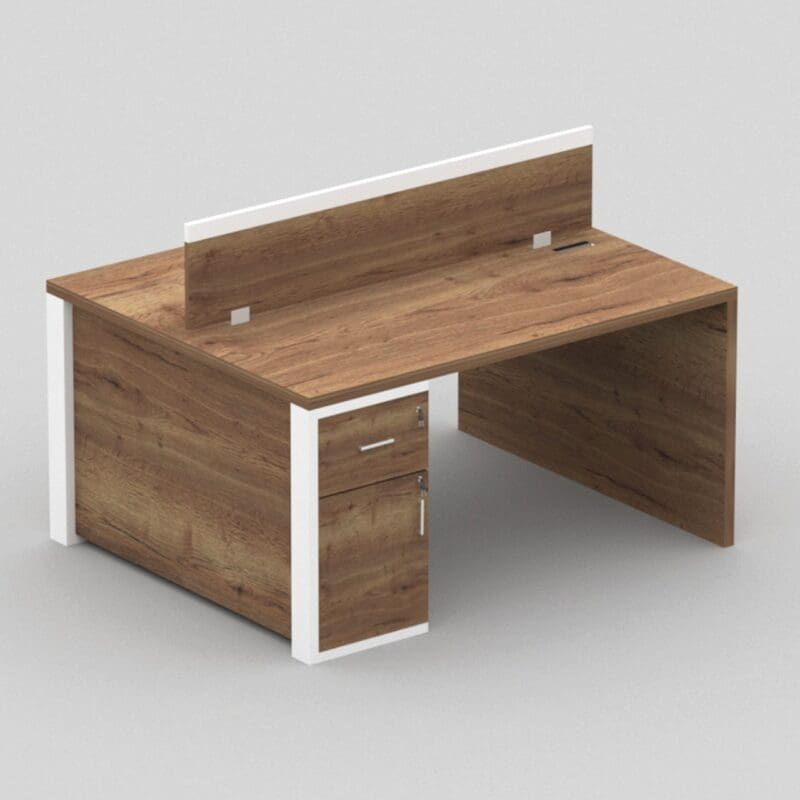 Queen 4-Person Workstation Table - Office Plus Furniture