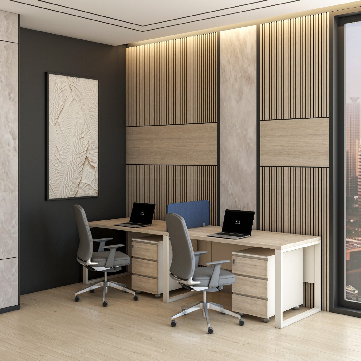 Dual Workstation Table - Office Plus Furniture