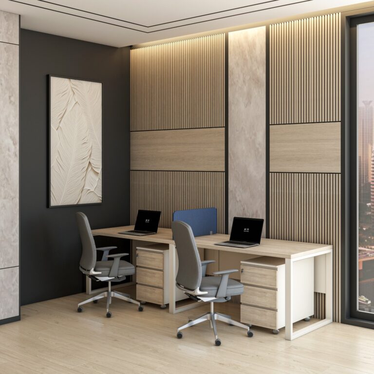 Dual Workstation Table - Office Plus Furniture